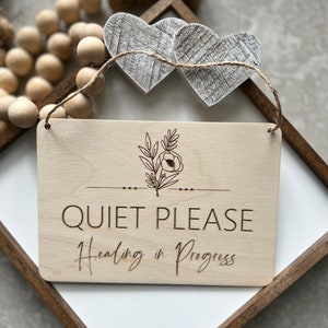 Healing in Progress Sign | Studio Signs | Esthetician Sign | Sign for ...