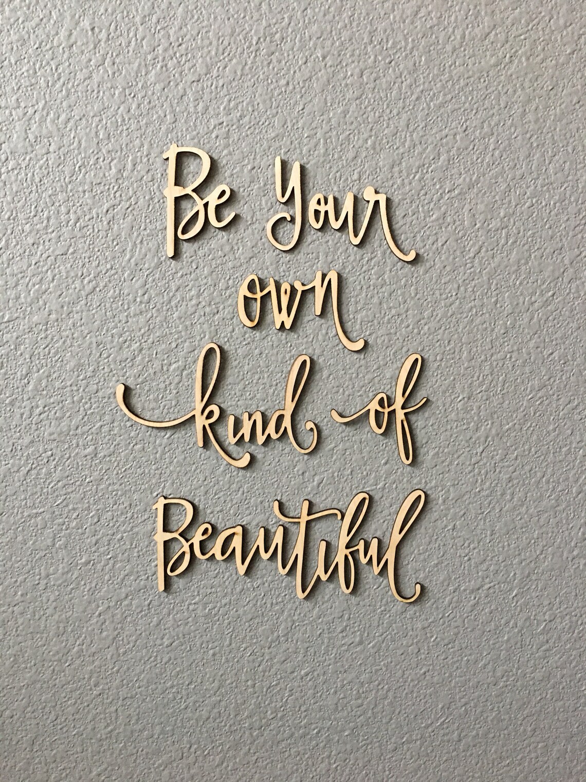 Be Your Own Kind of Beautiful Motivation Quote Girl | Etsy
