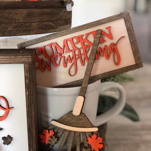 Hello Fall Bundle Autumn Decor Tiered Tray Sign Fall | Etsy