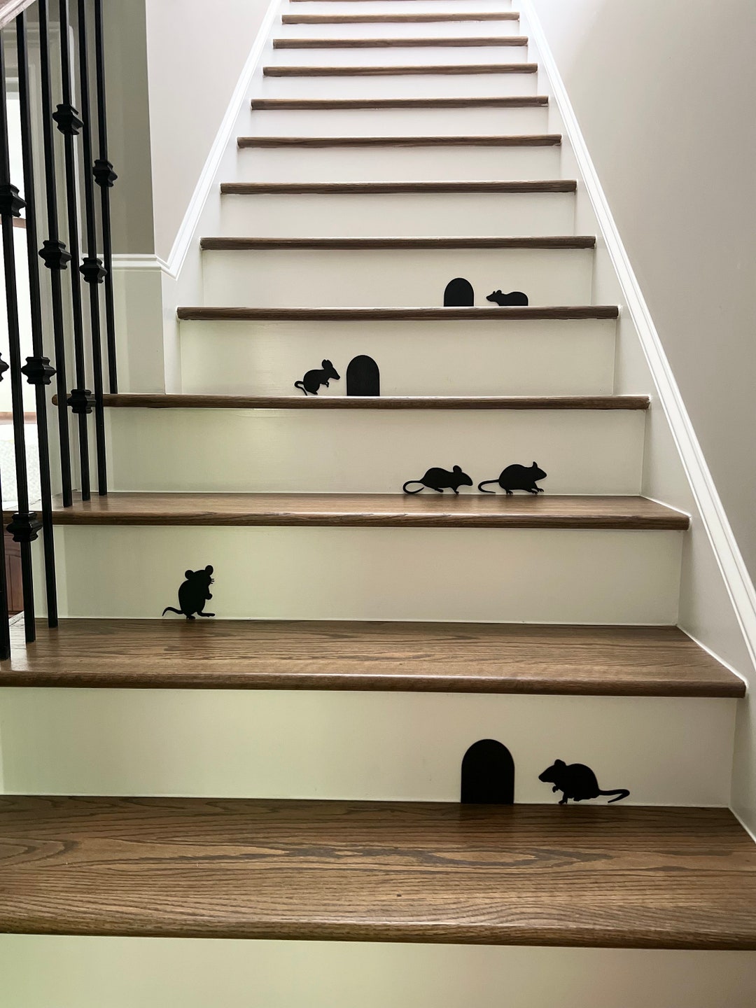 Wooden Black Mice Cut Outs | Halloween Decor | Mouse/rat Decorations ...
