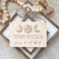 Treatment in Session Sign Do Not Disturb / Welcome Sign / Therapy in ...