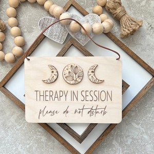 Therapy in Session Sign | Studio Signs | Esthetician Sign | Sign for ...