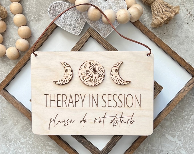 Therapy in Session Sign | Studio Signs | Esthetician Sign | Sign for ...