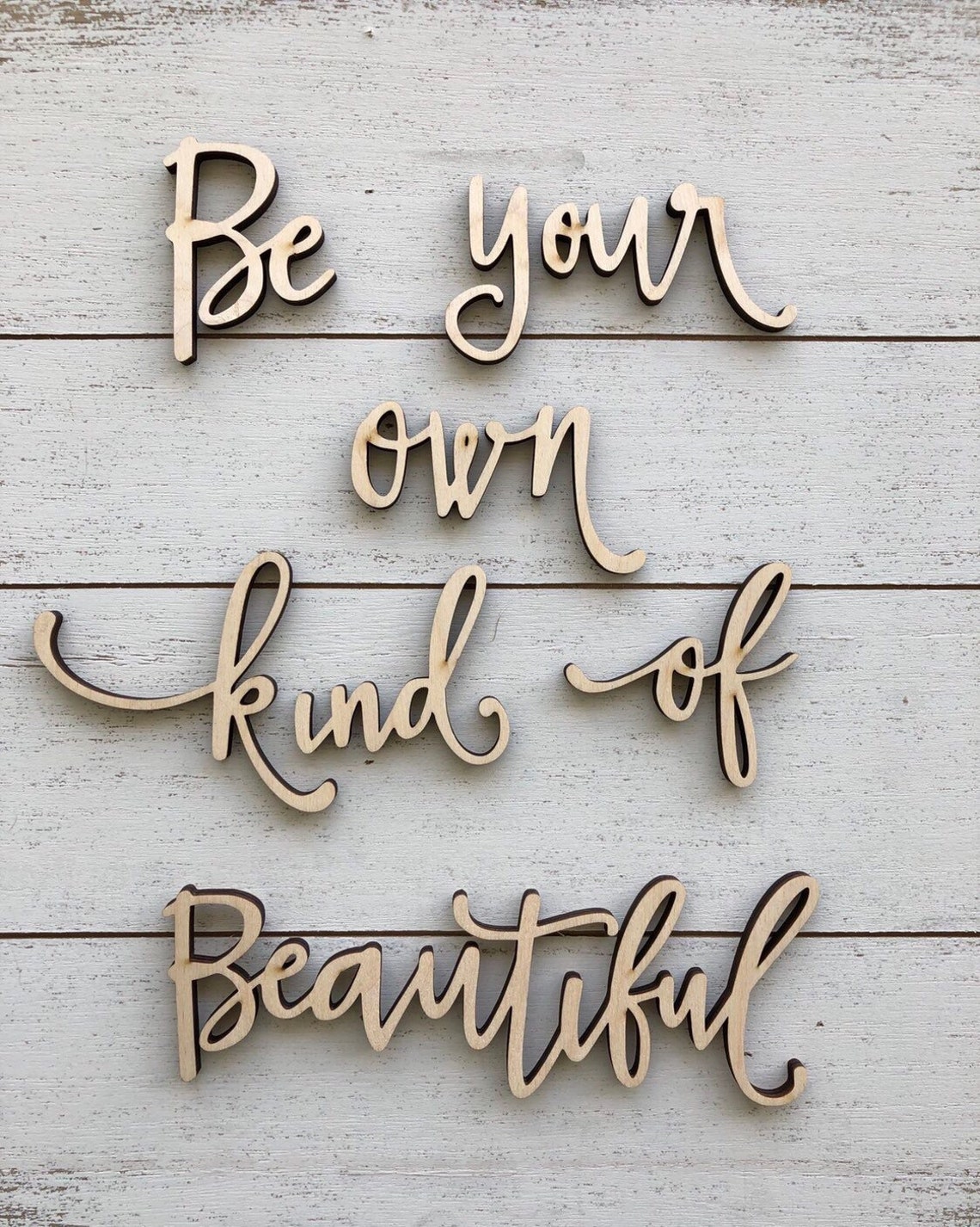 Be Your Own Kind of Beautiful Motivation Quote Girl | Etsy