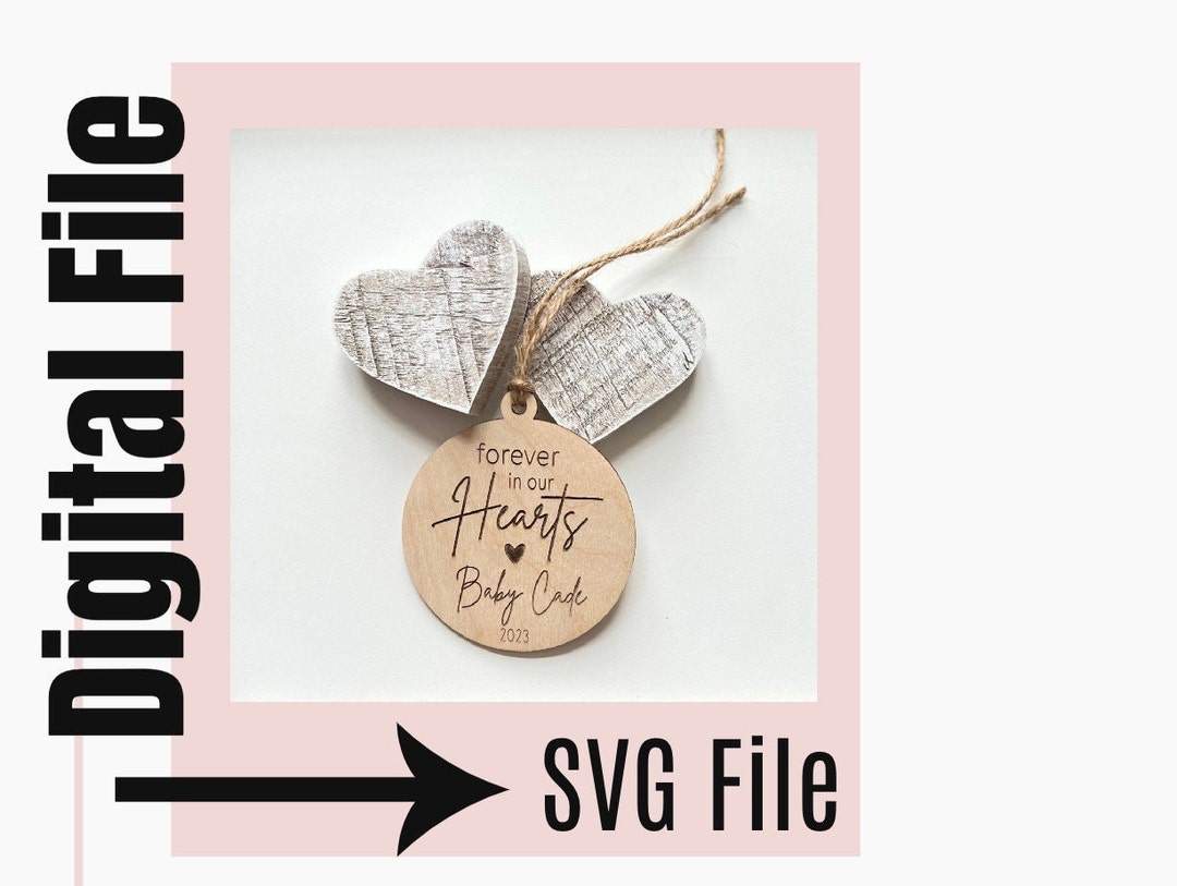 Forever in Our Hearts Svg File | Memory Svg | Memorial SVG | Cut Files ...