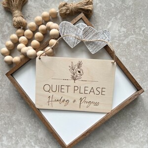 Healing in Progress Sign | Studio Signs | Esthetician Sign | Sign for ...