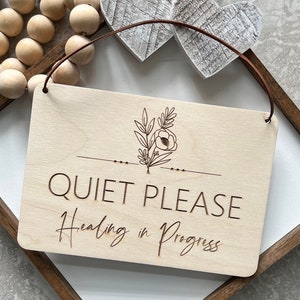 Healing in Progress Sign | Studio Signs | Esthetician Sign | Sign for ...