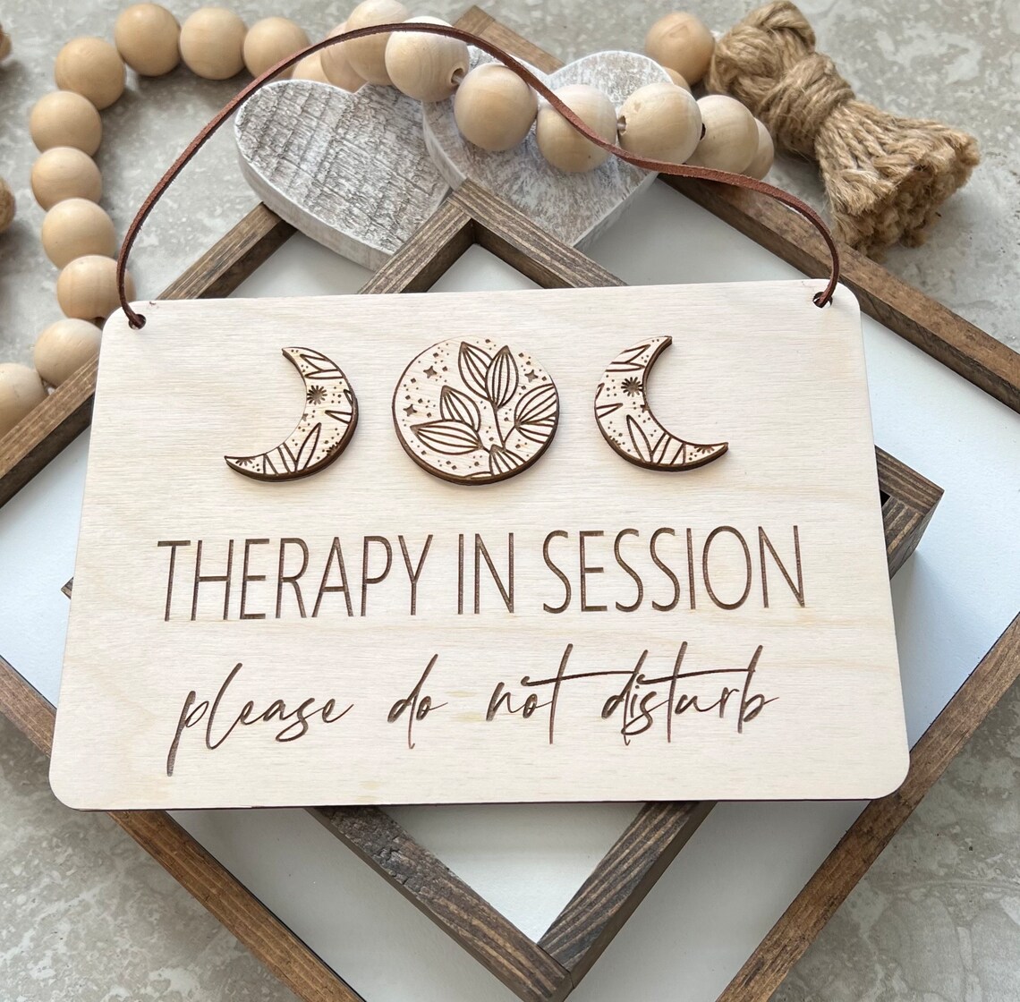 Therapy in Session Sign | Studio Signs | Esthetician Sign | Sign for ...