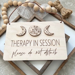 Therapy in Session Sign | Studio Signs | Esthetician Sign | Sign for ...