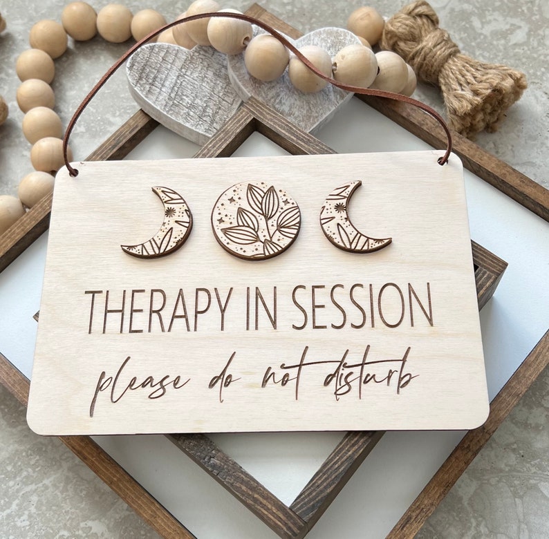 Therapy in Session Sign | Studio Signs | Esthetician Sign | Sign for ...