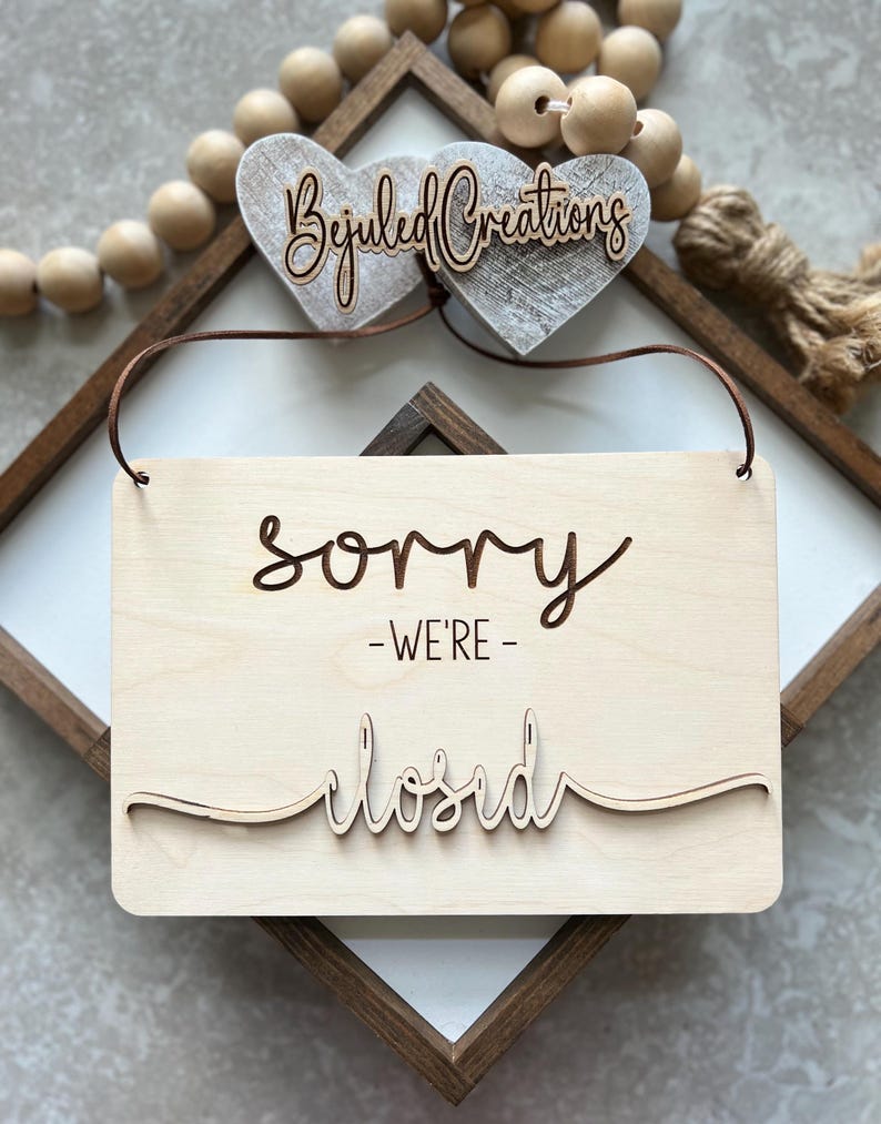 Open Closed Sign for Business | Closed Sign | Open Sign | Office Sign ...