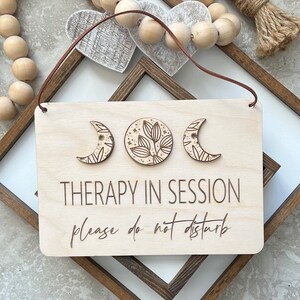 Therapy in Session Sign | Studio Signs | Esthetician Sign | Sign for ...
