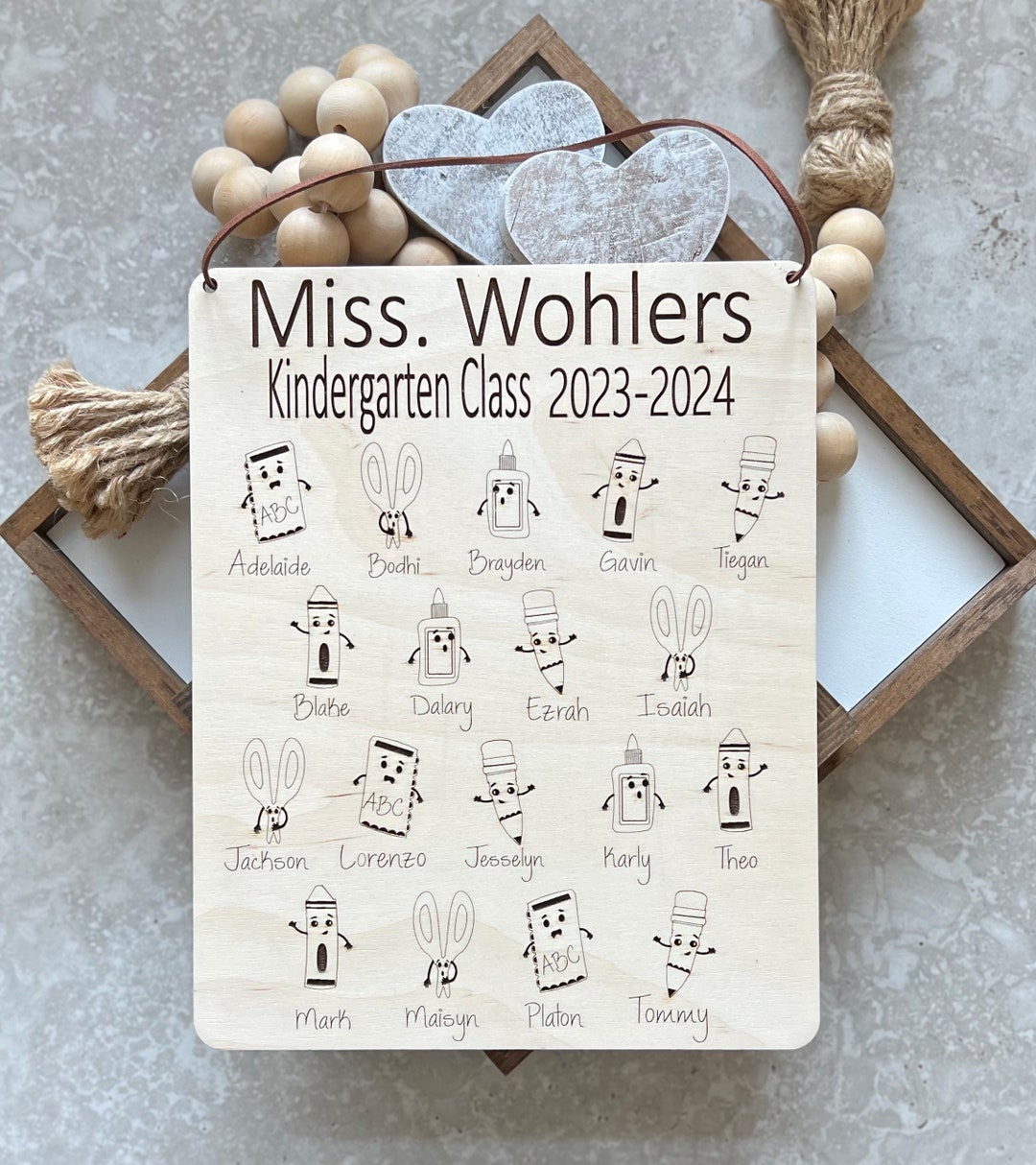 Personalized Teacher's Class Gift End of Year Class Gift Teacher ...