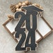 Class of 2024 Sign Graduation Cap Wood Sign 2024 Grad Party Backdrop ...