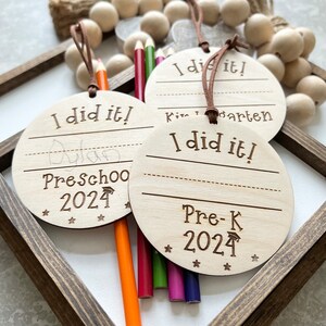 Kindergarten and Preschool Graduation Ornaments | Child's Handwriting ...