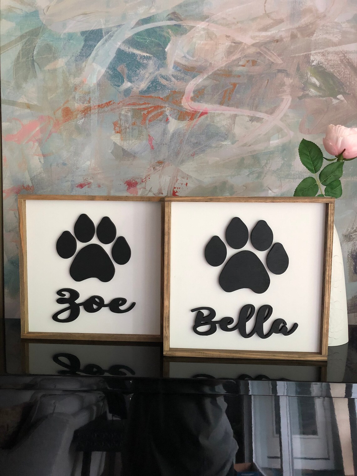 Personalized Dog Sign Unique Dog Sign Puppy Name Frame | Etsy