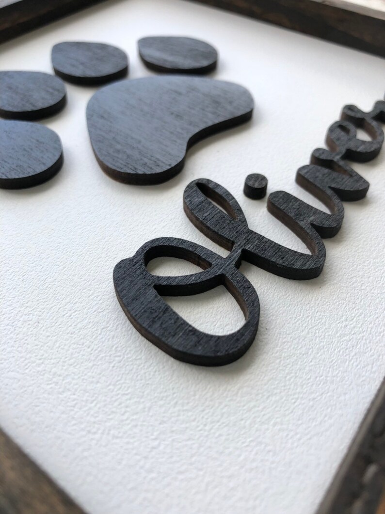 Personalized Dog Sign Unique Dog Sign Puppy Name Frame | Etsy