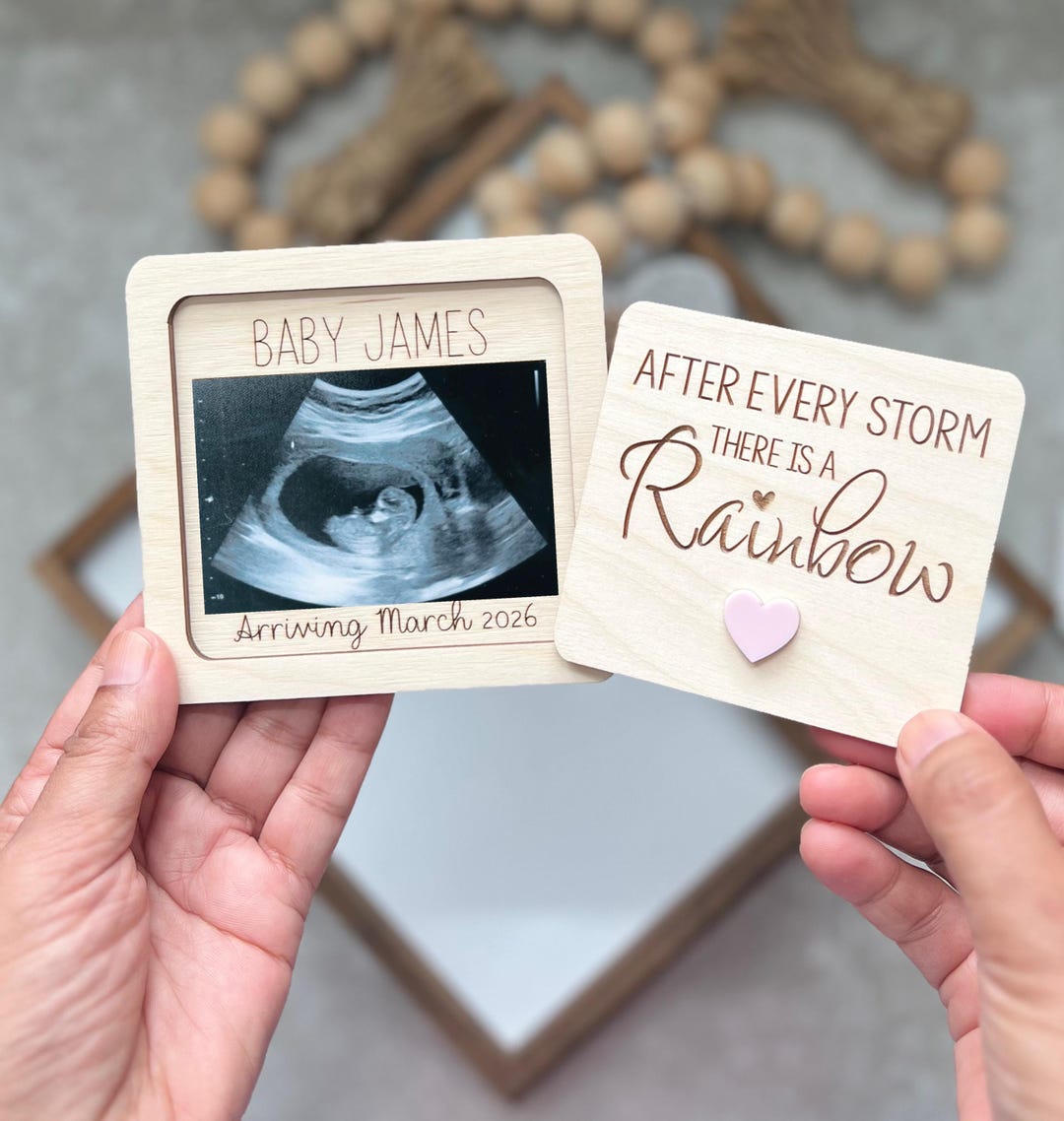 Pregnancy Reveal Box | Grandparent Reveal Keepsake | Personalized ...