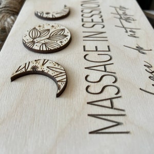 Massage in Session Sign | Studio Signs | Esthetician Sign | Sign for ...