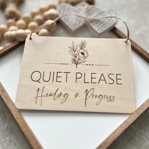 Healing in Progress Sign | Studio Signs | Esthetician Sign | Sign for ...