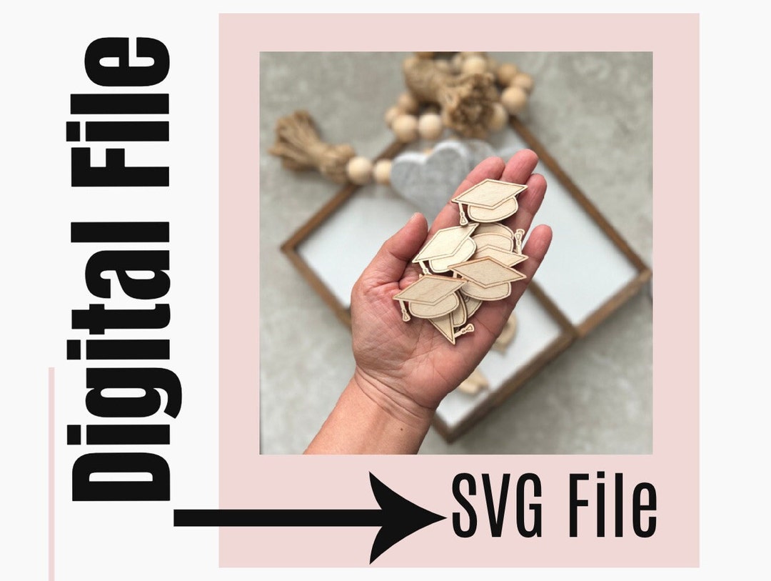 Graduation Cap Confetti SVG File | Graduation Party SVG | Grad Confetti ...