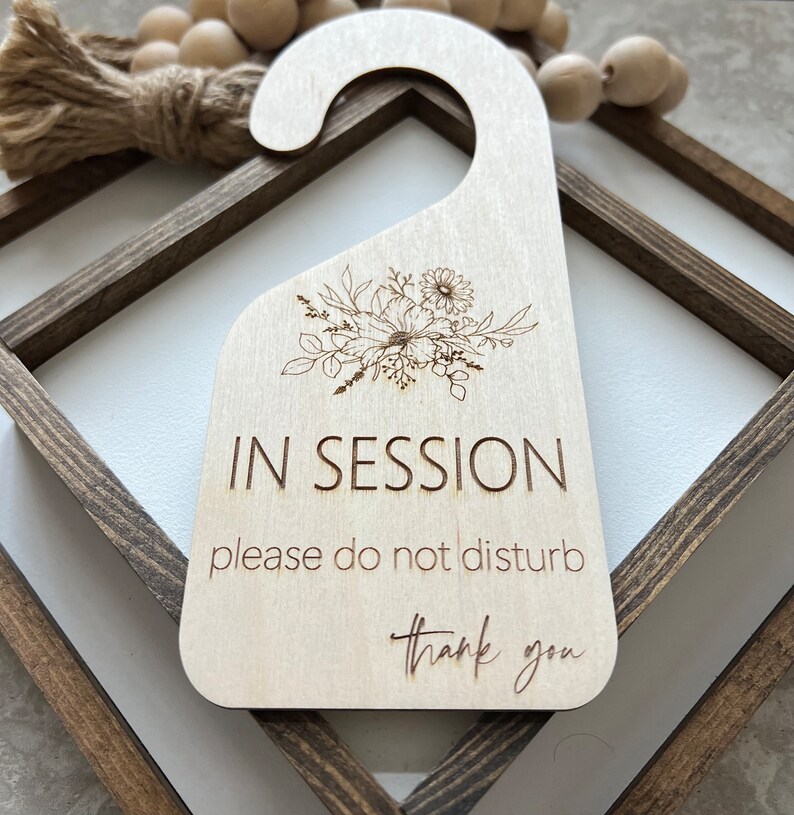 Engraved Please Do Not Disturb Sign | Treatment in Session Sign | in ...