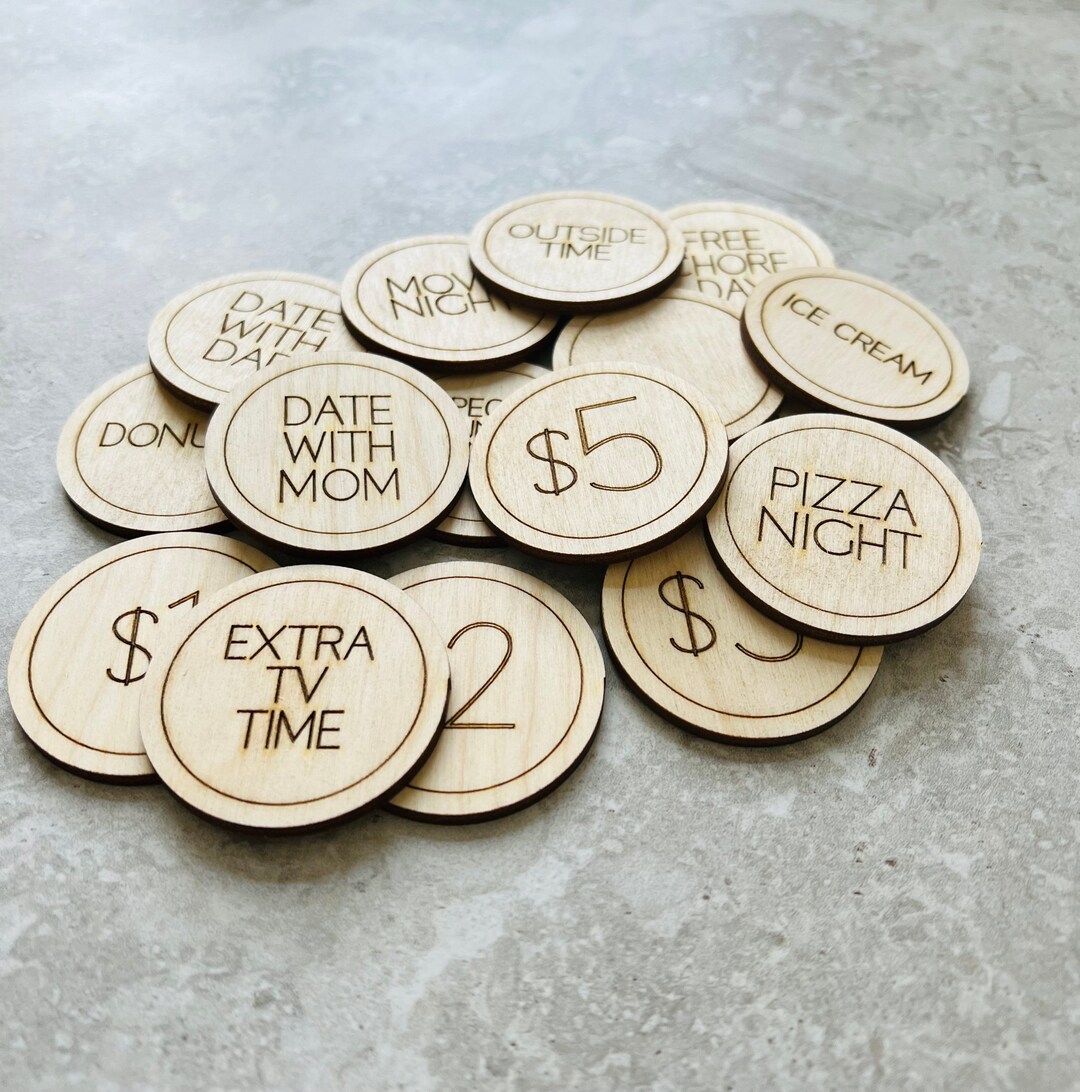 Birthday Coupons | 16 Themed Tokens Set | Reward Tokens | Easter Tokens ...