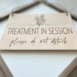 Engraved Please Do Not Disturb Sign | Treatment in Session Sign | in ...