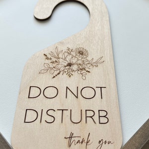 Engraved Please Do Not Disturb Sign Treatment in Session Sign in ...