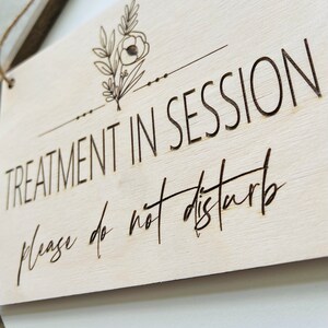 Engraved Please Do Not Disturb Sign | Treatment in Session Sign | in ...