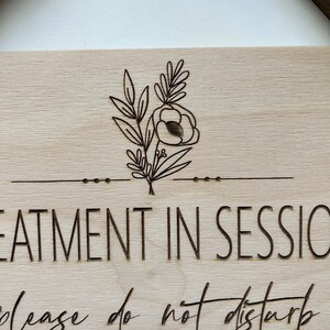 Engraved Please Do Not Disturb Sign | Treatment in Session Sign | in ...