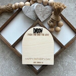 Father's Day DIY Sign Father's Day Drawing Gift Father's Day Card From ...