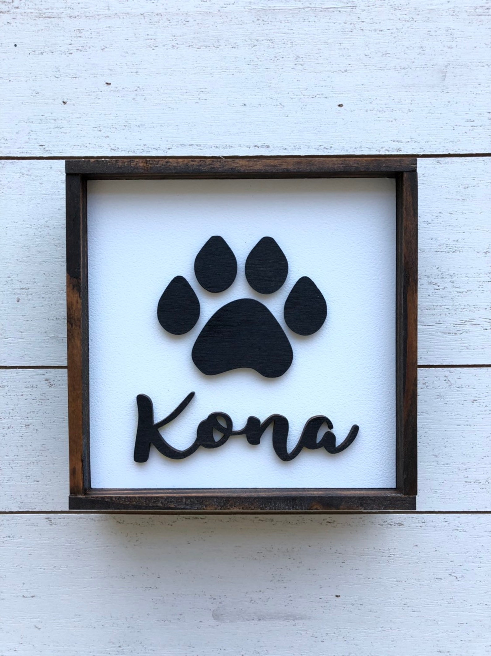 Personalized Dog Sign Unique Dog Sign Puppy Name Frame | Etsy