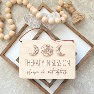 Therapy in Session Sign | Studio Signs | Esthetician Sign | Sign for ...