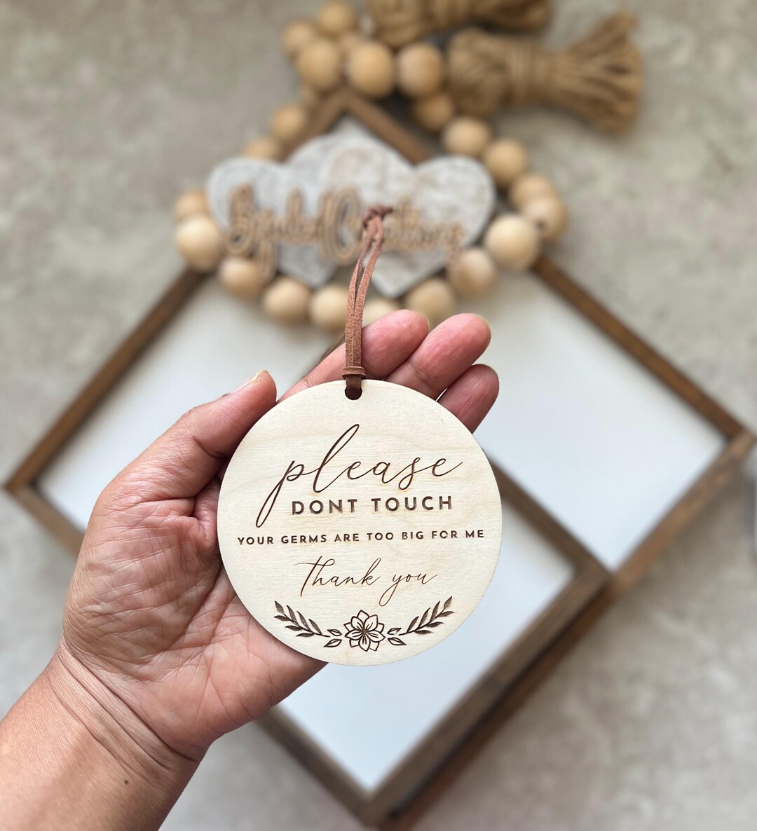 Please Don't Touch Sign | Baby Germ Sign | Your Germs Are Too Big for ...