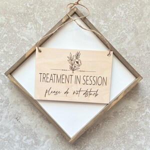 Engraved Please Do Not Disturb Sign | Treatment in Session Sign | in ...