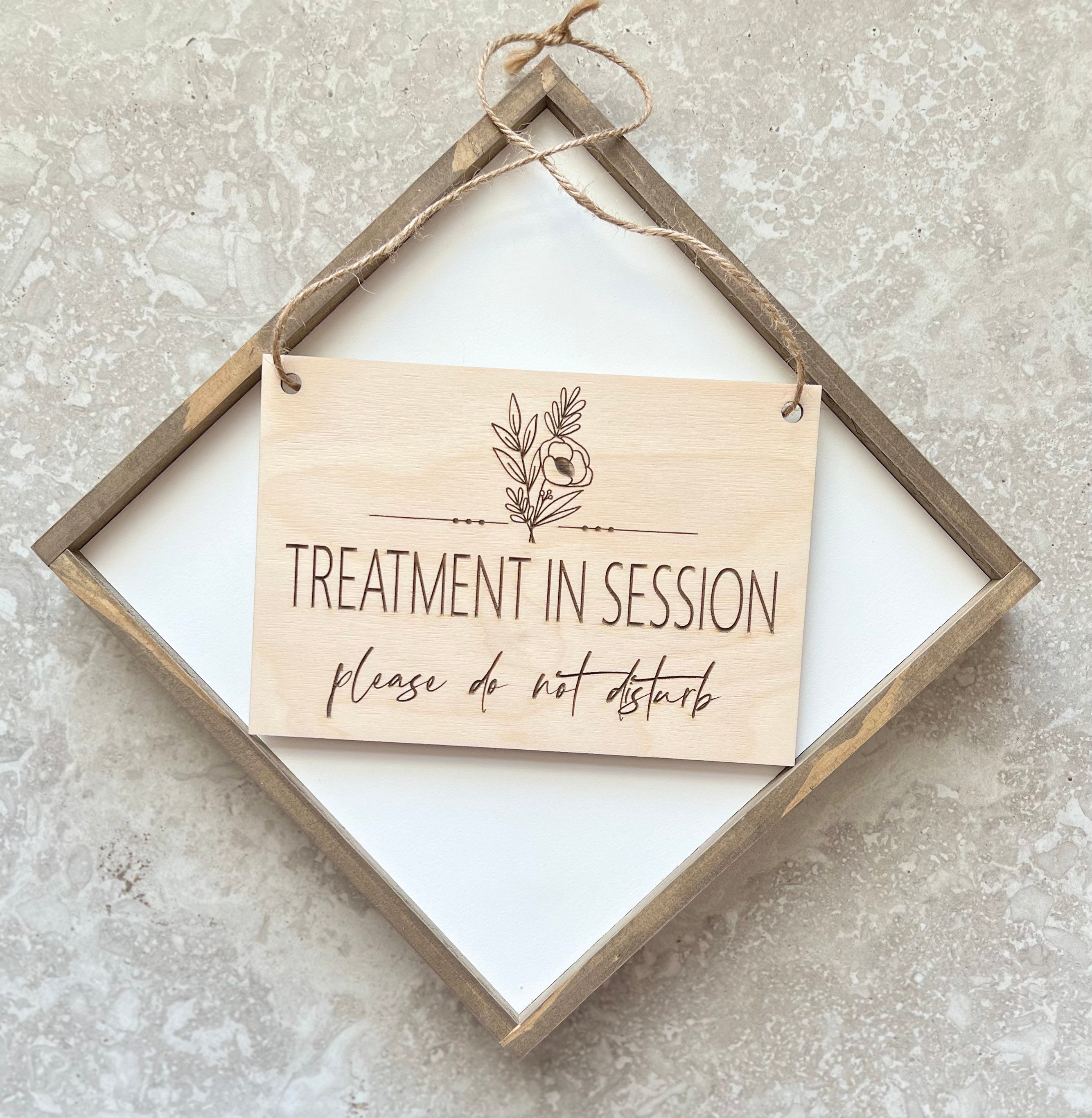 Engraved Please Do Not Disturb Sign | Treatment in Session Sign | in ...