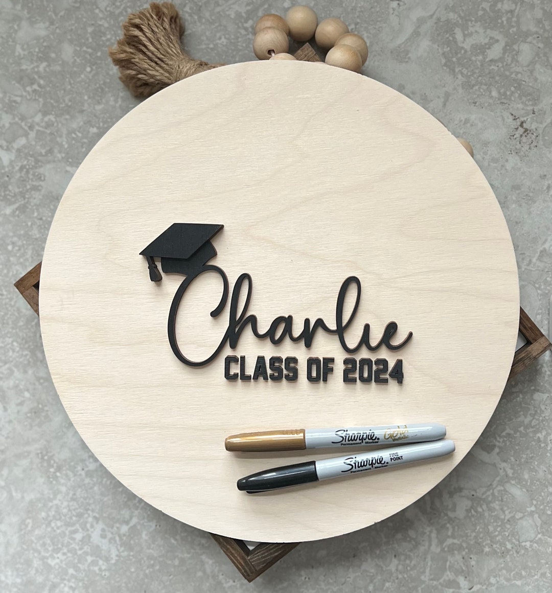 Personalized Class of 2024 Graduation Signature Sign Alternative Guest ...