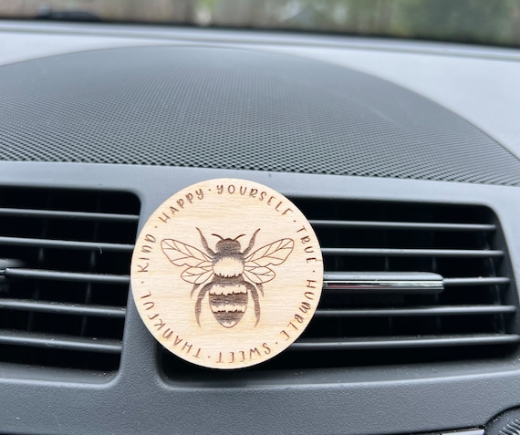 Bee happy | Be Kind | Be Yourself | Thankful Car Diffuser Vent Clip ...