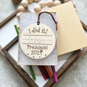 Kindergarten and Preschool Graduation Ornaments | Child's Handwriting ...