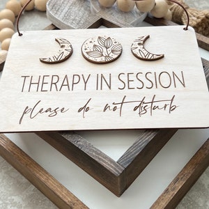 Therapy in Session Sign | Studio Signs | Esthetician Sign | Sign for ...
