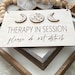 Therapy in Session Sign | Studio Signs | Esthetician Sign | Sign for ...