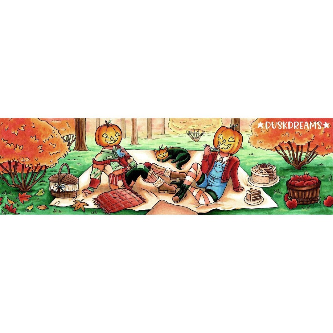 Autumn Picnic | Art Print | Panoramic Wide 24x7 - Etsy