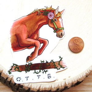 OTTB Sticker Thoroughbred Horse Decal Chestnut Equine - Etsy