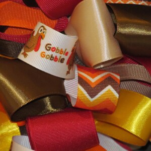 Thanksgiving Turkey Ribbon Wreath - Etsy