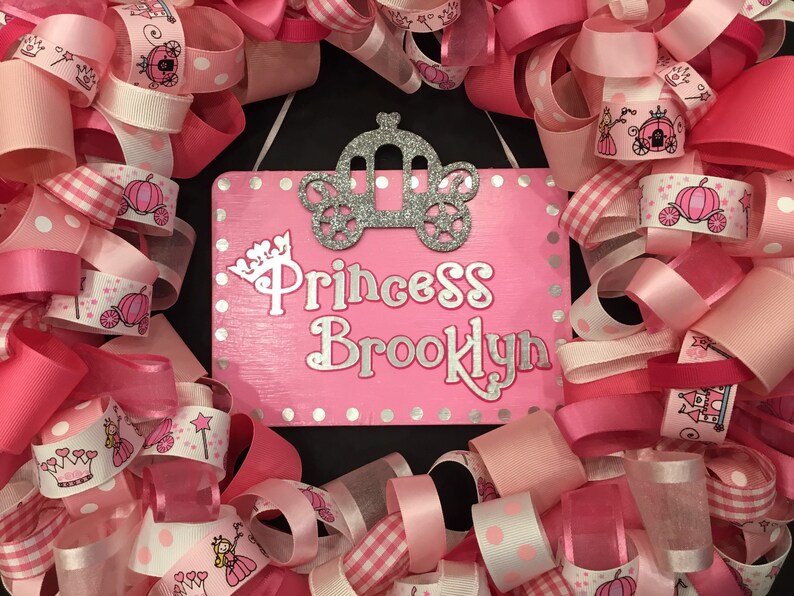 Pretty Princess Ribbon Wreath - Etsy