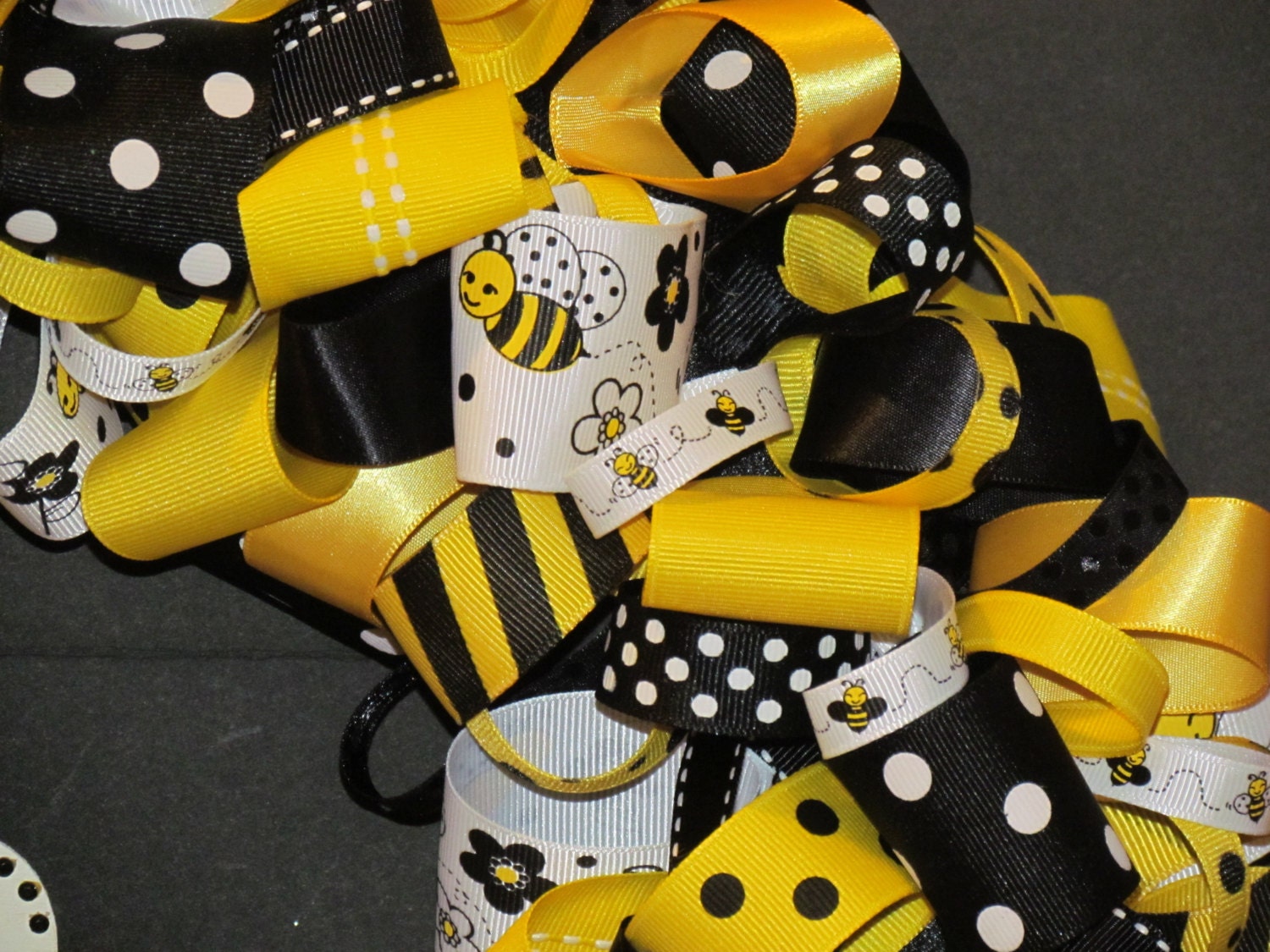 Bumble Bee Ribbon Wreath | Etsy