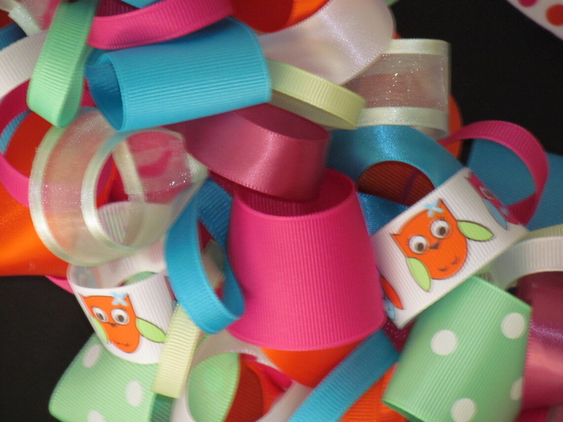 Owl Ribbon Wreath - Etsy