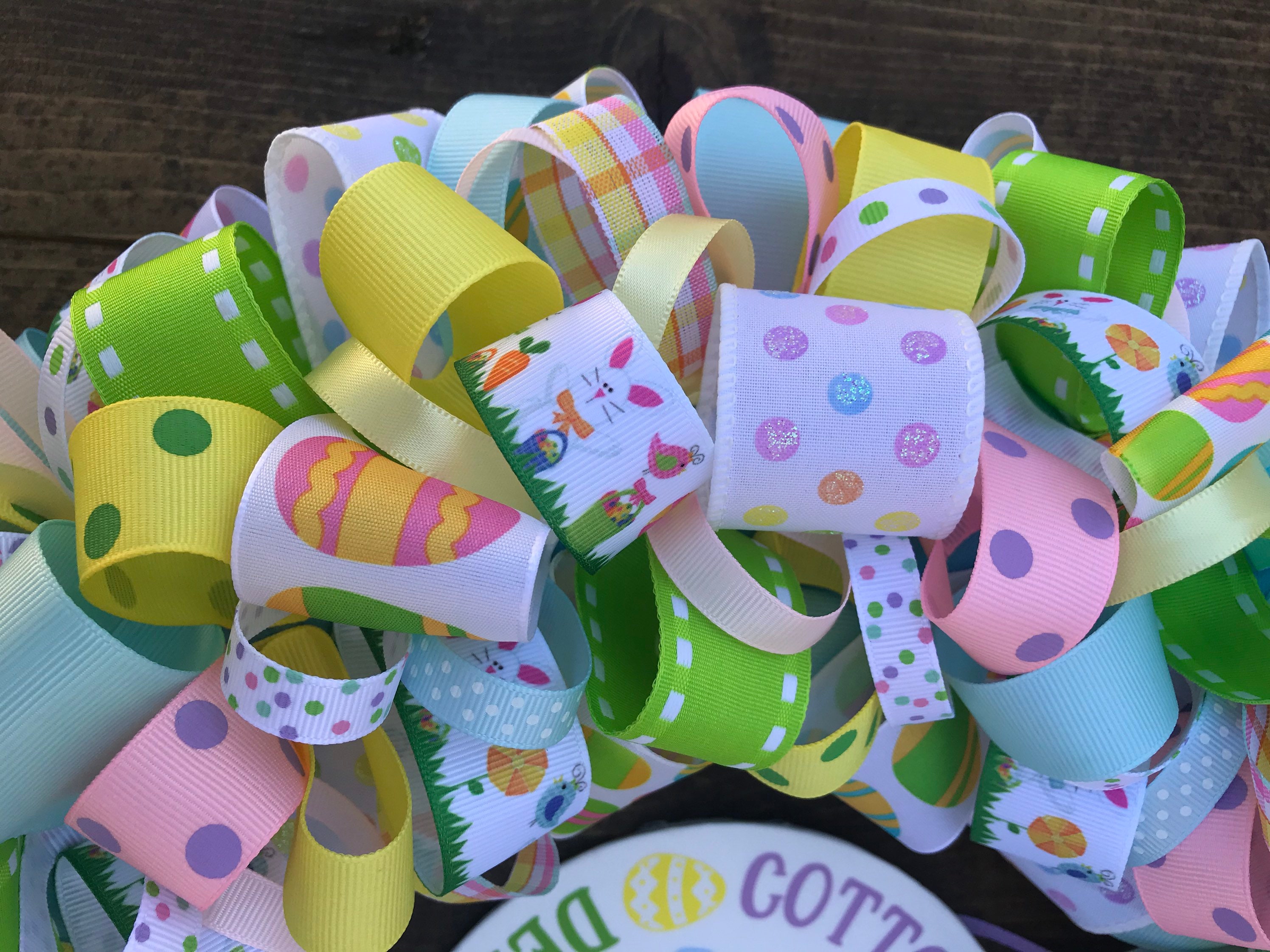 Easter Ribbon Wreath | Etsy