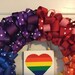 Rainbow Heart Ribbon Wreath - Etsy